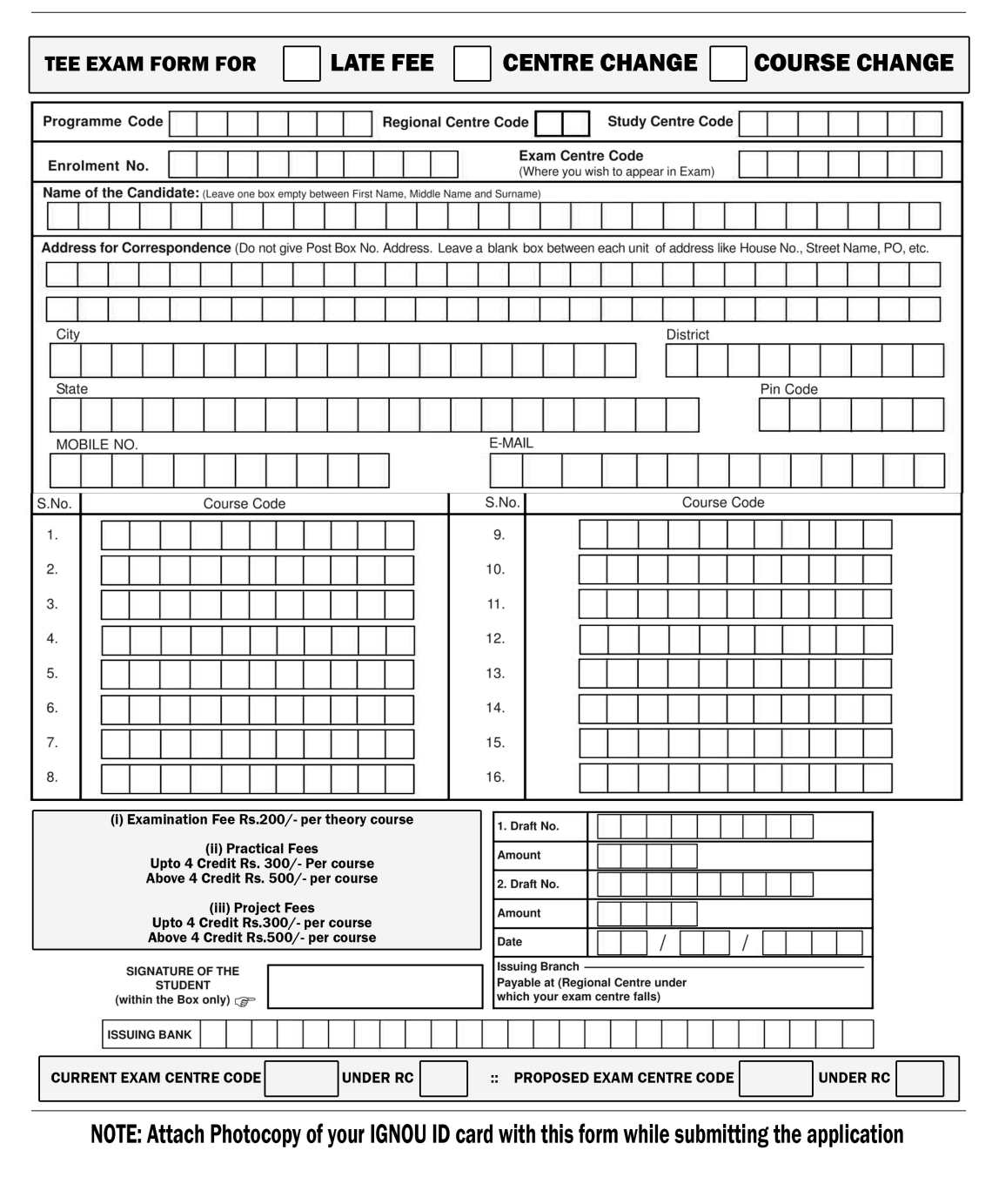 ignouonlines - IGNOU Exam Form June TEE 2025: Fill Up Link, Last Date ...